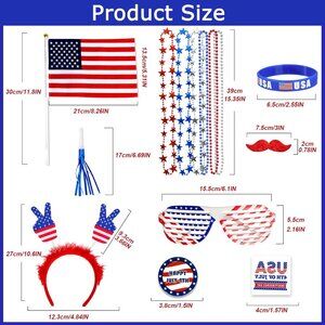 Party Supplies | 146pcs Patriotic Party Favors Set For Independence Day ...